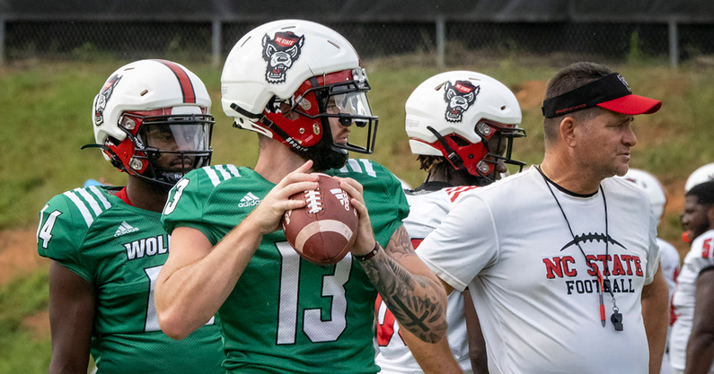 NC State football post-camp projected depth chart: Offense - On3