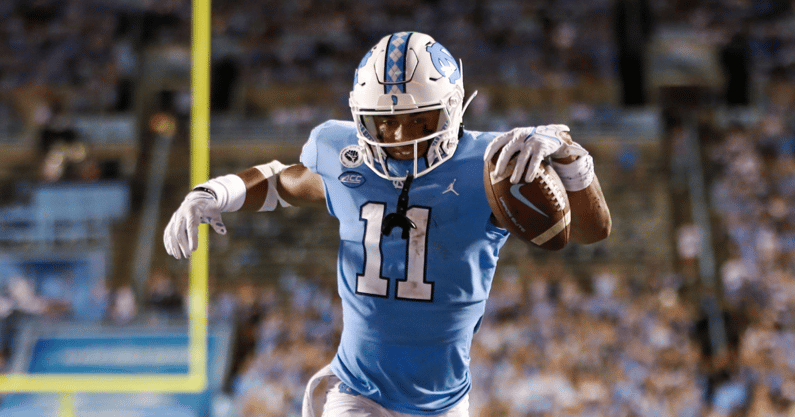 Josh Downs not warming up for UNC ahead of Appalachian State matchup - On3
