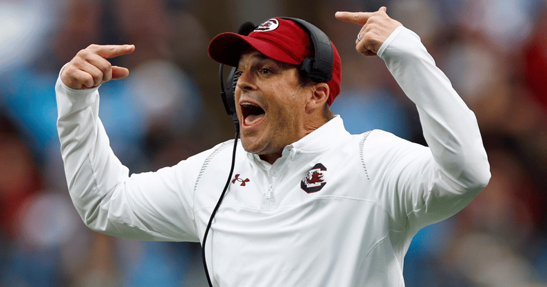 WATCH: Shane Beamer gets fired up after South Carolina returns blocked ...