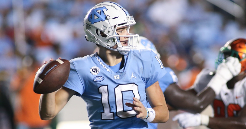 North Carolina quarterback Drake Maye putting up historic numbers ...