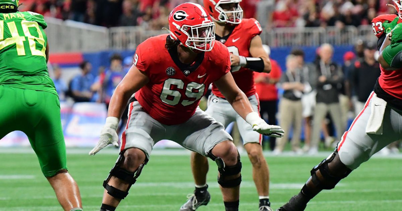 Georgia offensive line on 'continuum' to find best five up front
