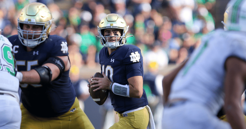 What is success for Notre Dame QB Drew Pyne in 2022?