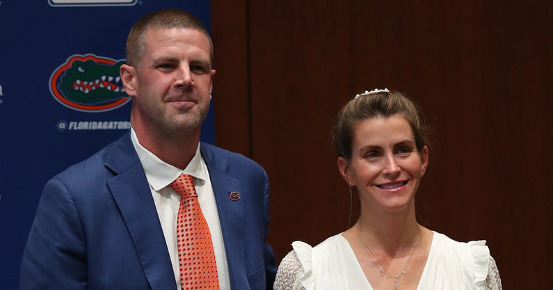 Billy Napier jokes his wife told him UF's passing needs to improve