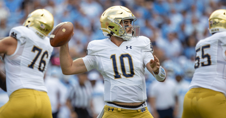 How Notre Dame QB Drew Pyne shook off another slow start against UNC