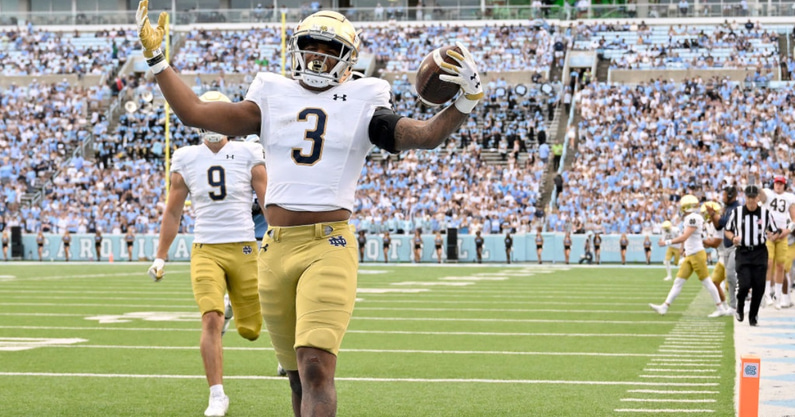 Notre Dame RB Logan Diggs' 29-yard TD a result of prior dead play