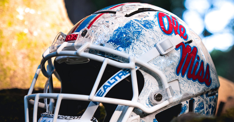 Ole Miss Releases Unique Helmet Design For Sec Opener