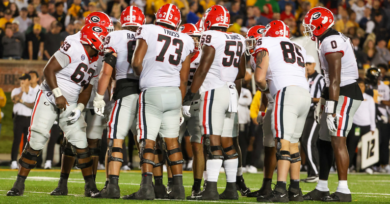 Georgia offensive line puts added emphasis on pushing the pile
