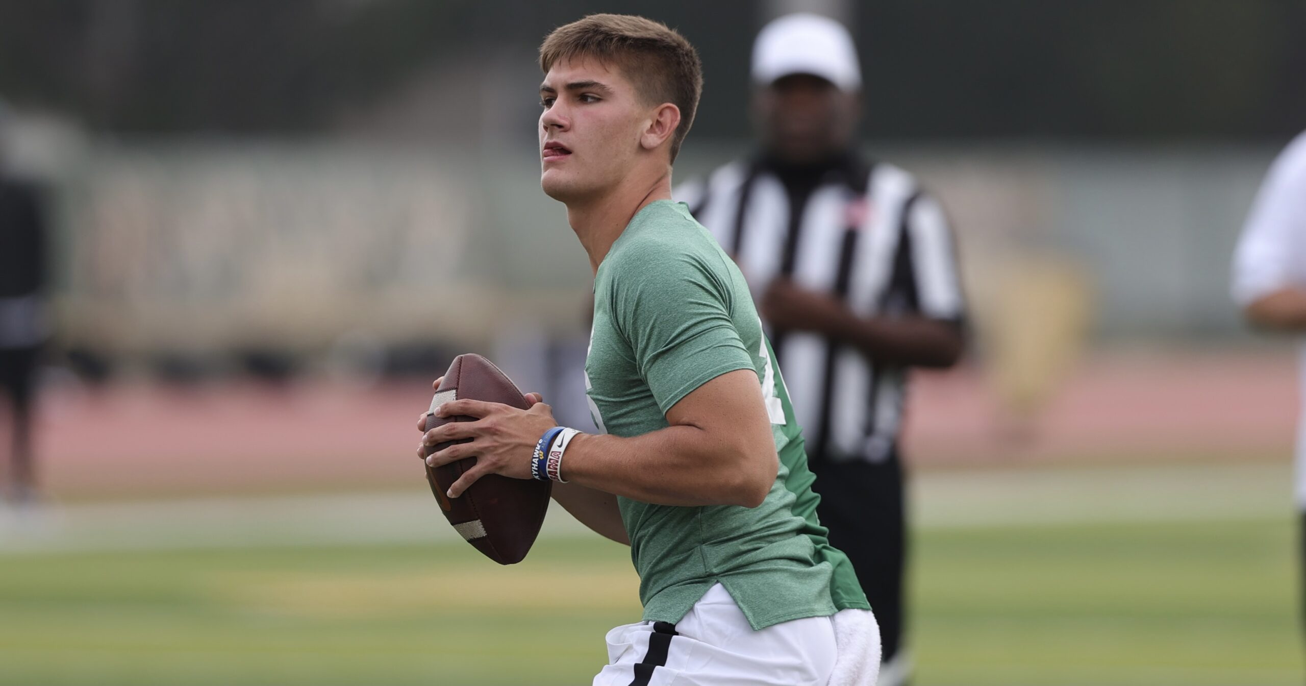 WATCH: Alabama quarterback commit Ty Simpson drops it in the bucket - On3