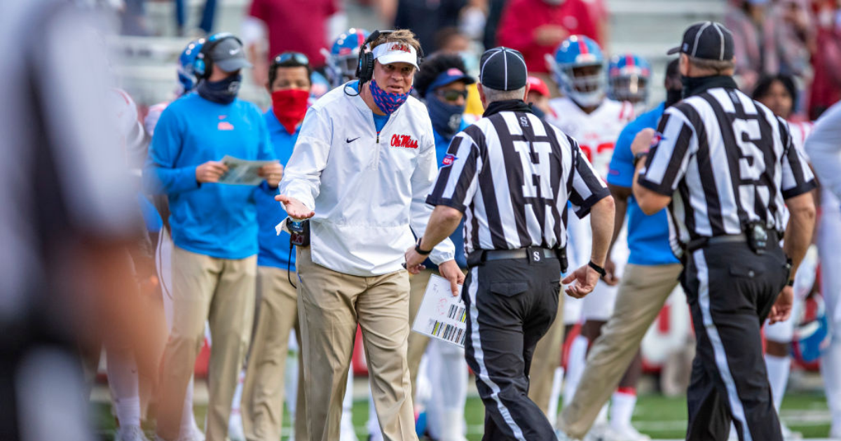 Former NFL referee fires back at Lane Kiffin after targeting comment - On3