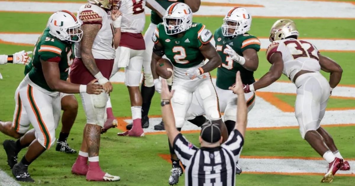 Miami RB Donald Chaney Jr. has ACL injury, will miss rest of season