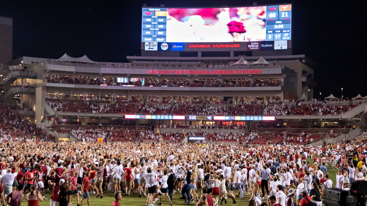 Arkansas: Razorbacks slapped fine for rushing field after Texas win