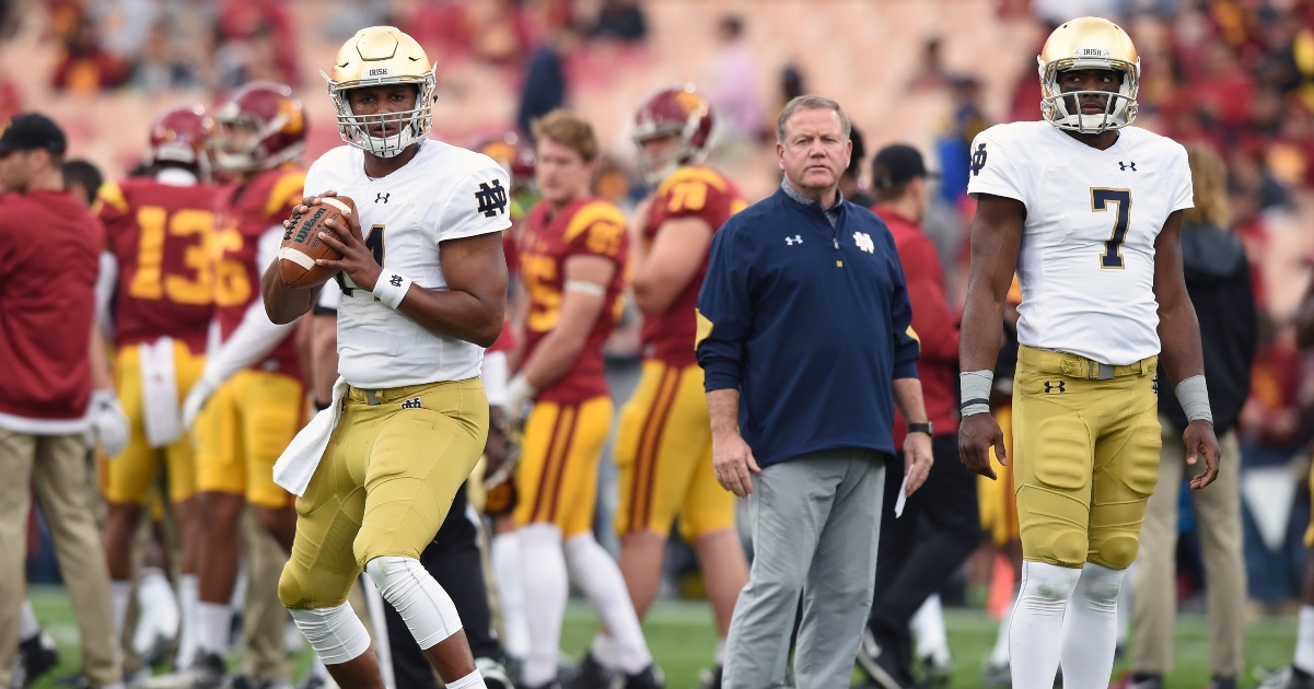 Brian Kelly takes slight jab at USC inconsistency