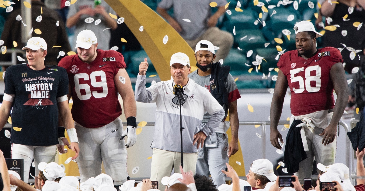 WATCH: Nick Saban goes gaga over surprise guest during press conference