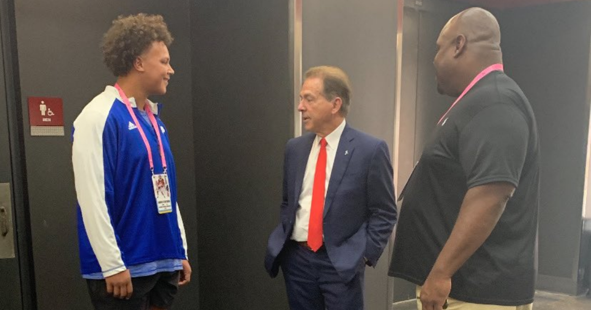 Son of Jason Strayhorn, who played for Nick Saban, visits Tuscaloosa