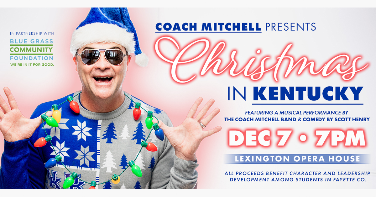 Matthew Mitchell announces "A Christmas in Kentucky" concert to benefit ...