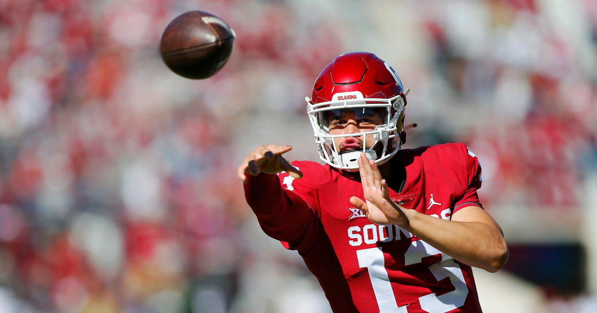 WATCH: Caleb Williams throws fifth score, sets Oklahoma freshman record ...