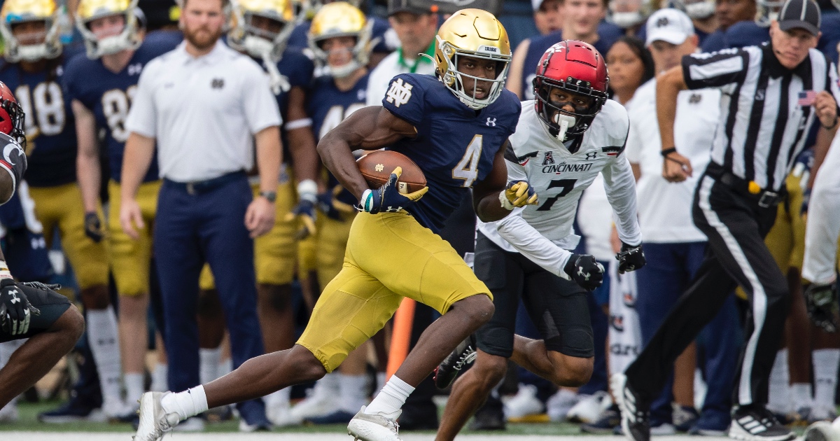 WATCH: Kevin Austin gives Notre Dame a lead with impressive touchdown catch