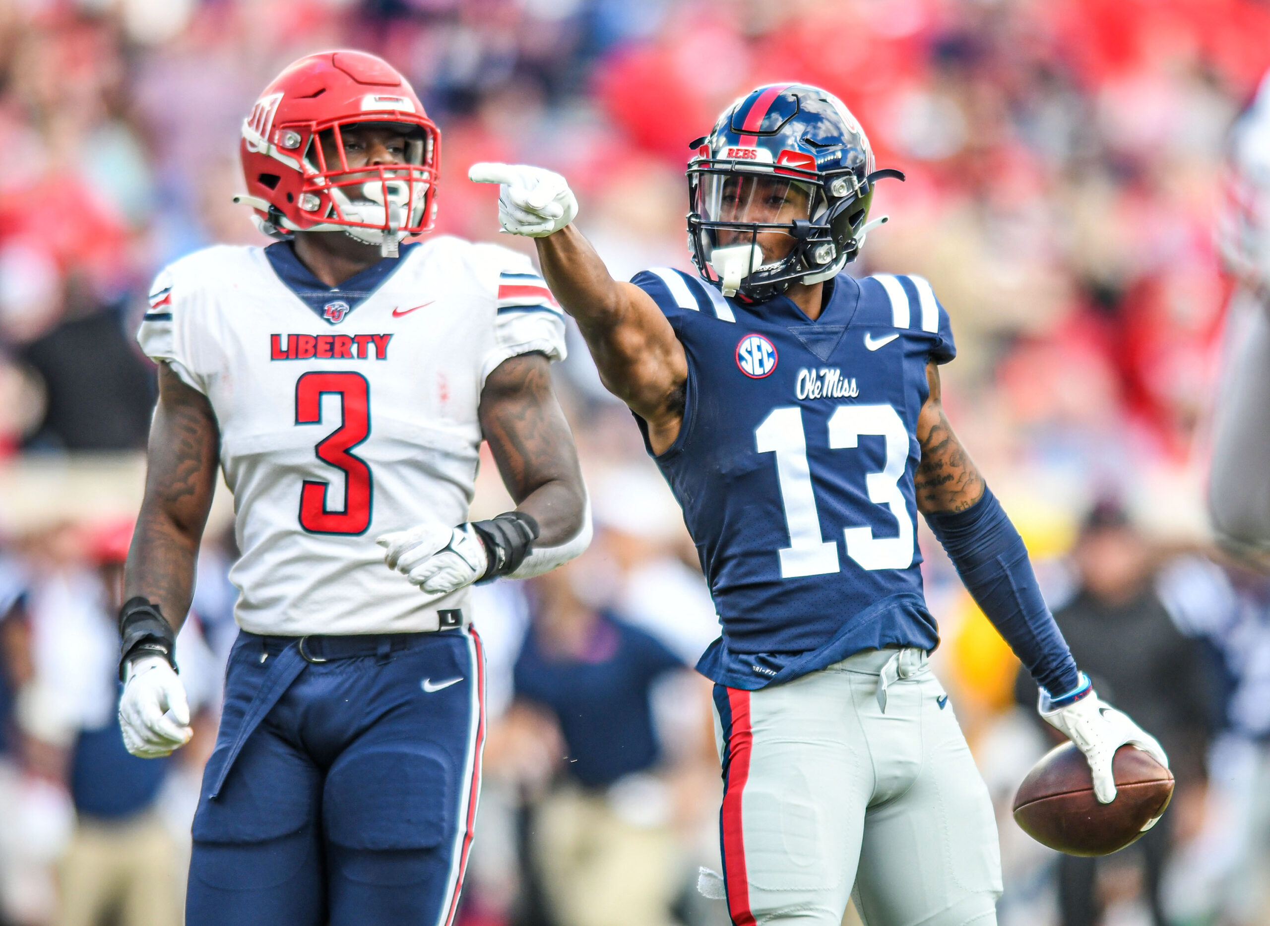 WATCH: Ole Miss wide receiver Braylon Sanders, lineman Eli Acker and ...