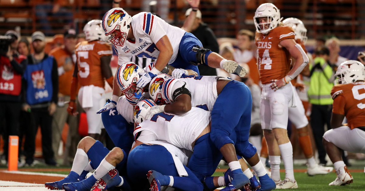 WATCH: Kansas fullback Jared Casey's parents celebrate game-winning two ...
