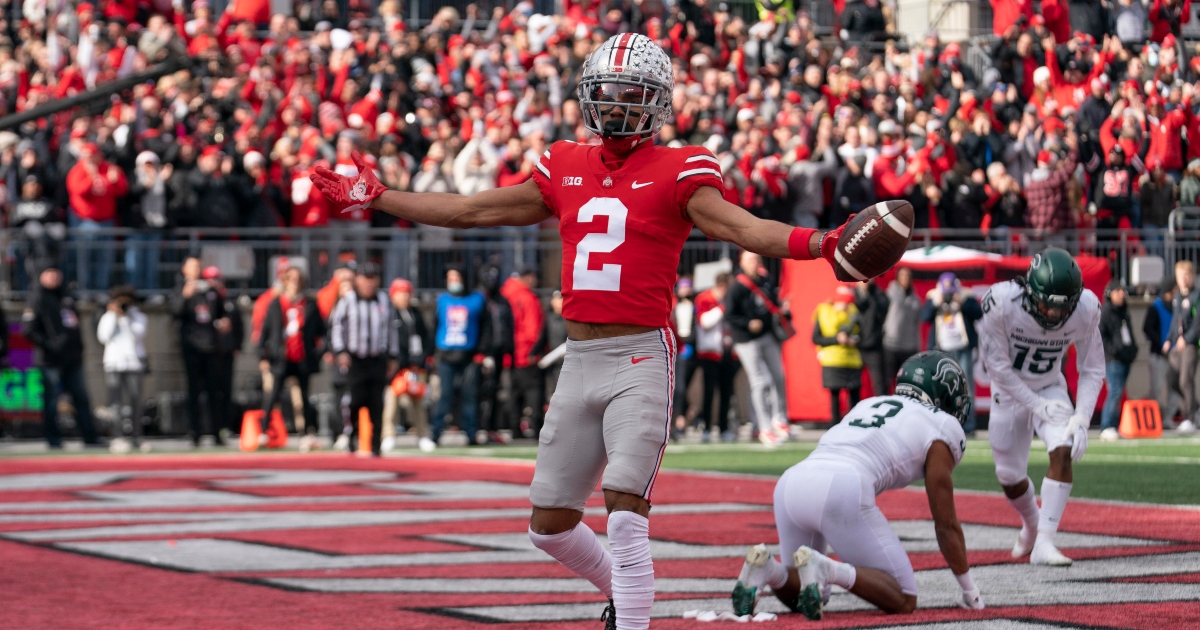 WATCH: Chris Olave sets Ohio State career receiving touchdown record - On3