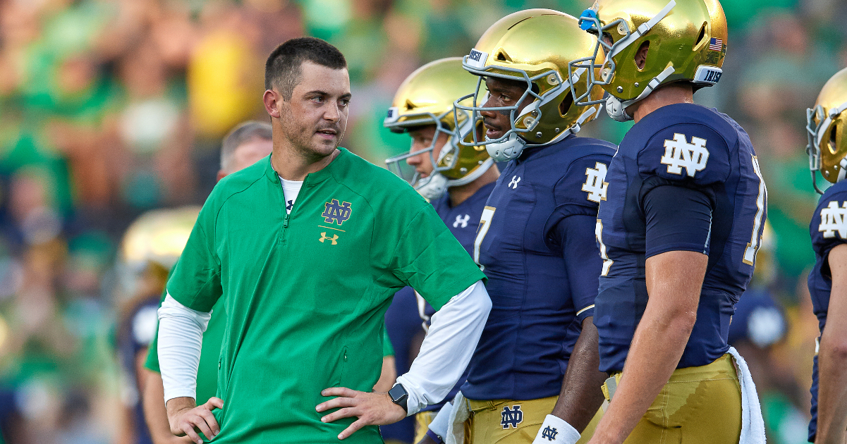 Tommy Rees provides update on new Notre Dame offensive staff, includes ...