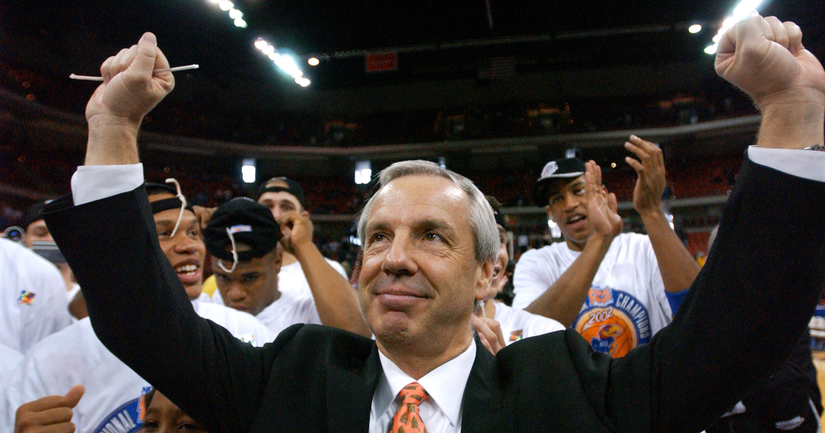 LOOK: Legendary coach Roy Williams in attendance for Kansas game - On3
