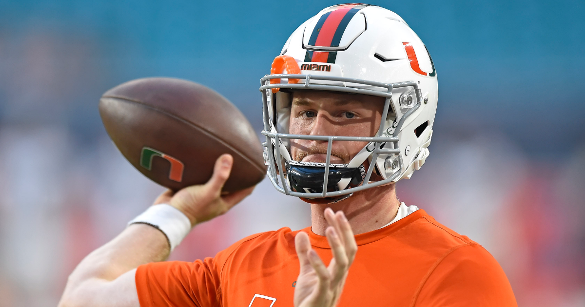 Tyler Van Dyke, Miami Hurricanes opening practice player takes & notes