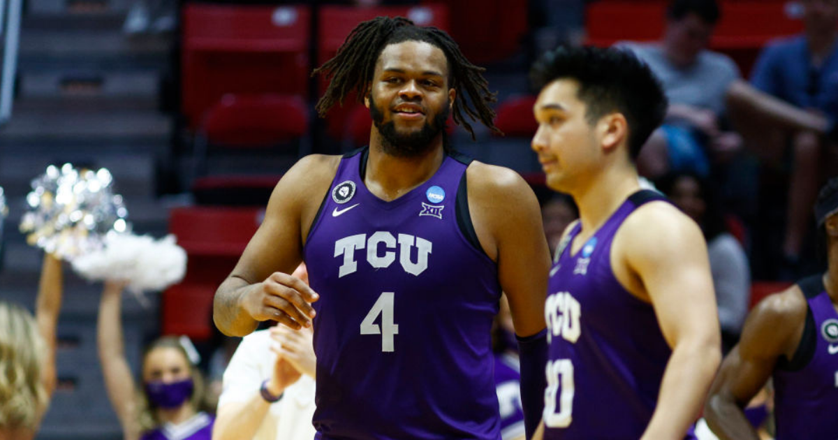 TCU center Eddie Lampkin suffers high ankle sprain during game vs ...