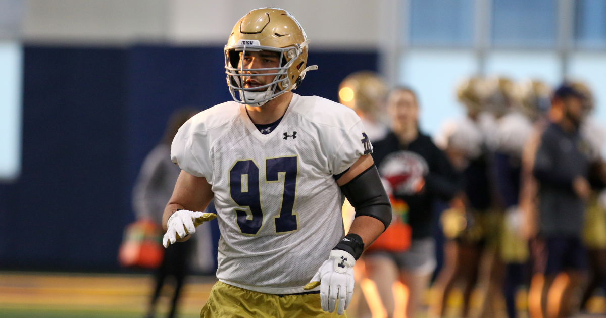 Notre Dame DL Gabriel Rubio 'miss couple weeks' with knee injury