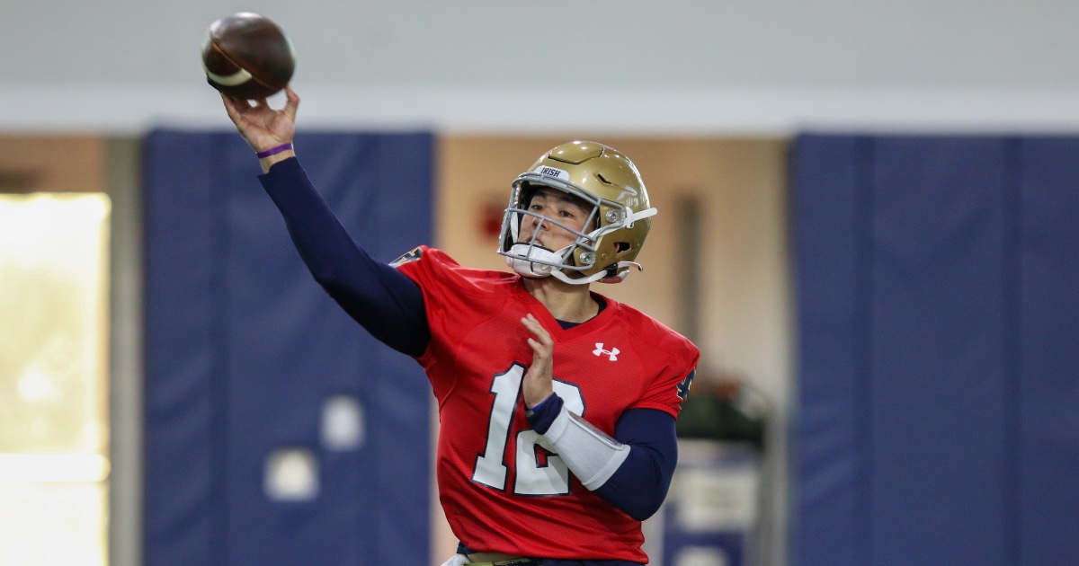 How Notre Dame QB Tyler Buchner views his freshman year outburst