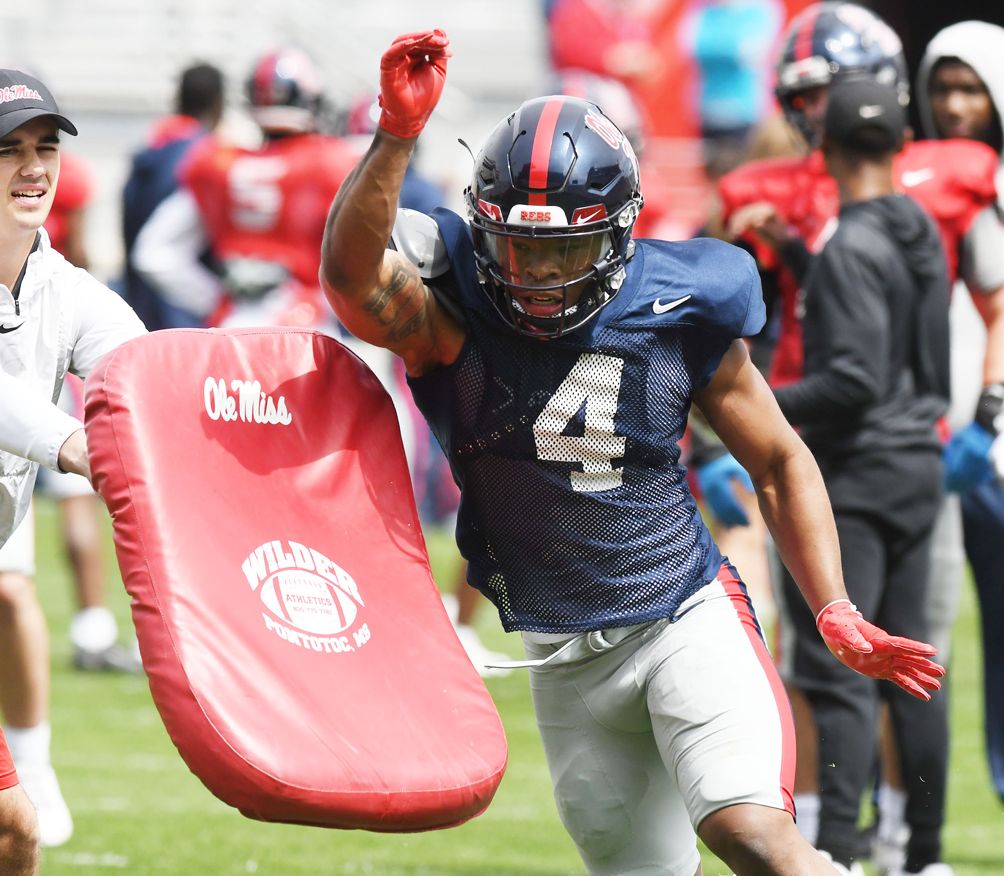 Photos: Go inside Ole Miss football's first open practice of spring ...