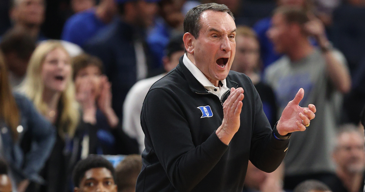 WATCH: Coach K loses his mind after Trevor Keels buzzer beater - On3