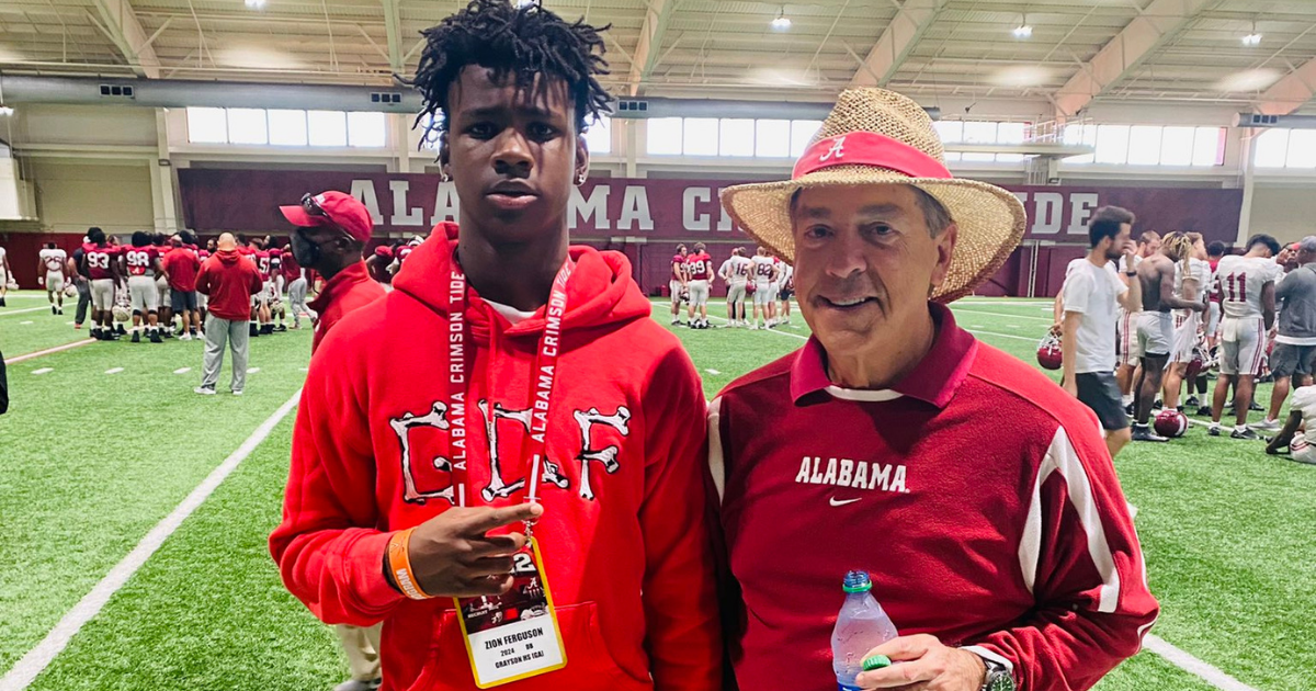 4-star 2024 CB Zion Ferguson recaps first-ever Alabama visit - On3