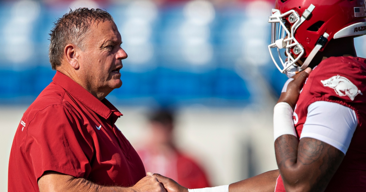 Sam Pittman updates progress through five days of spring practice - On3