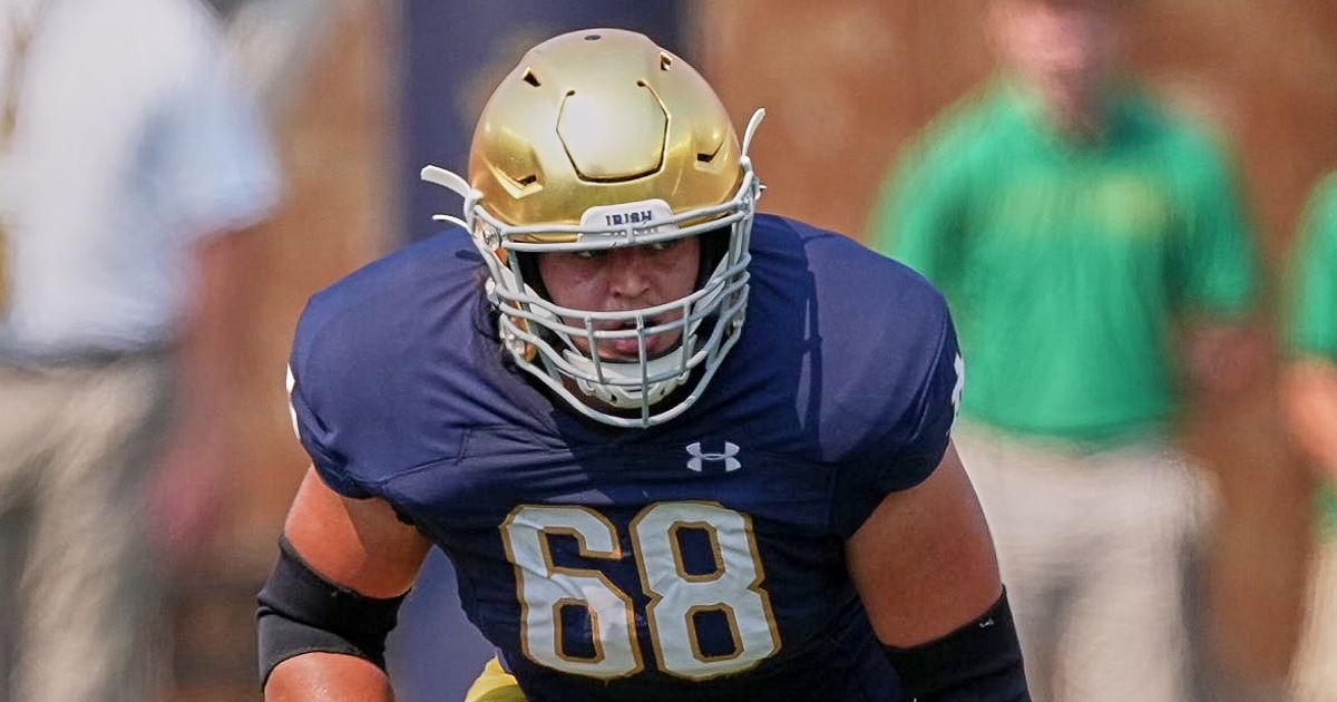 Notre Dame’s Harry Hiestand details moving Michael Carmody to center ...