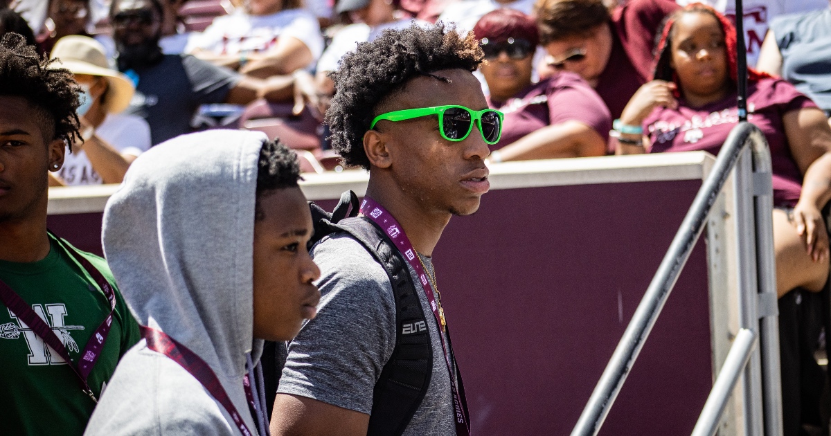 Texas four-star DB commit Malik Muhammad planning Texas A&M official ...