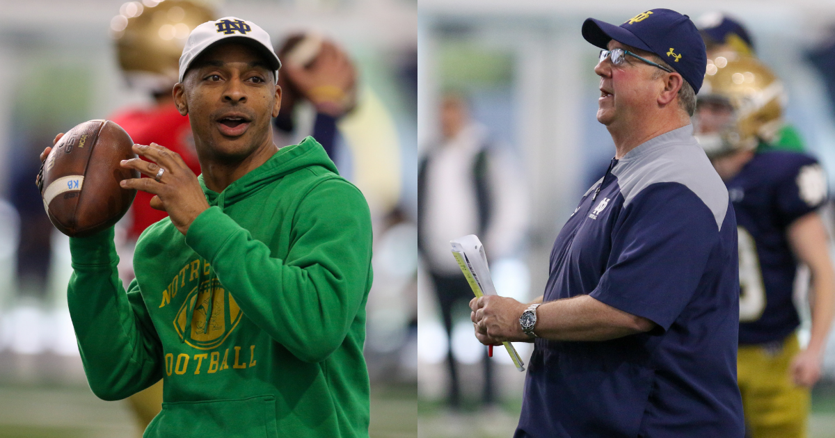 What has stood out the most during Notre Dame football spring practices?