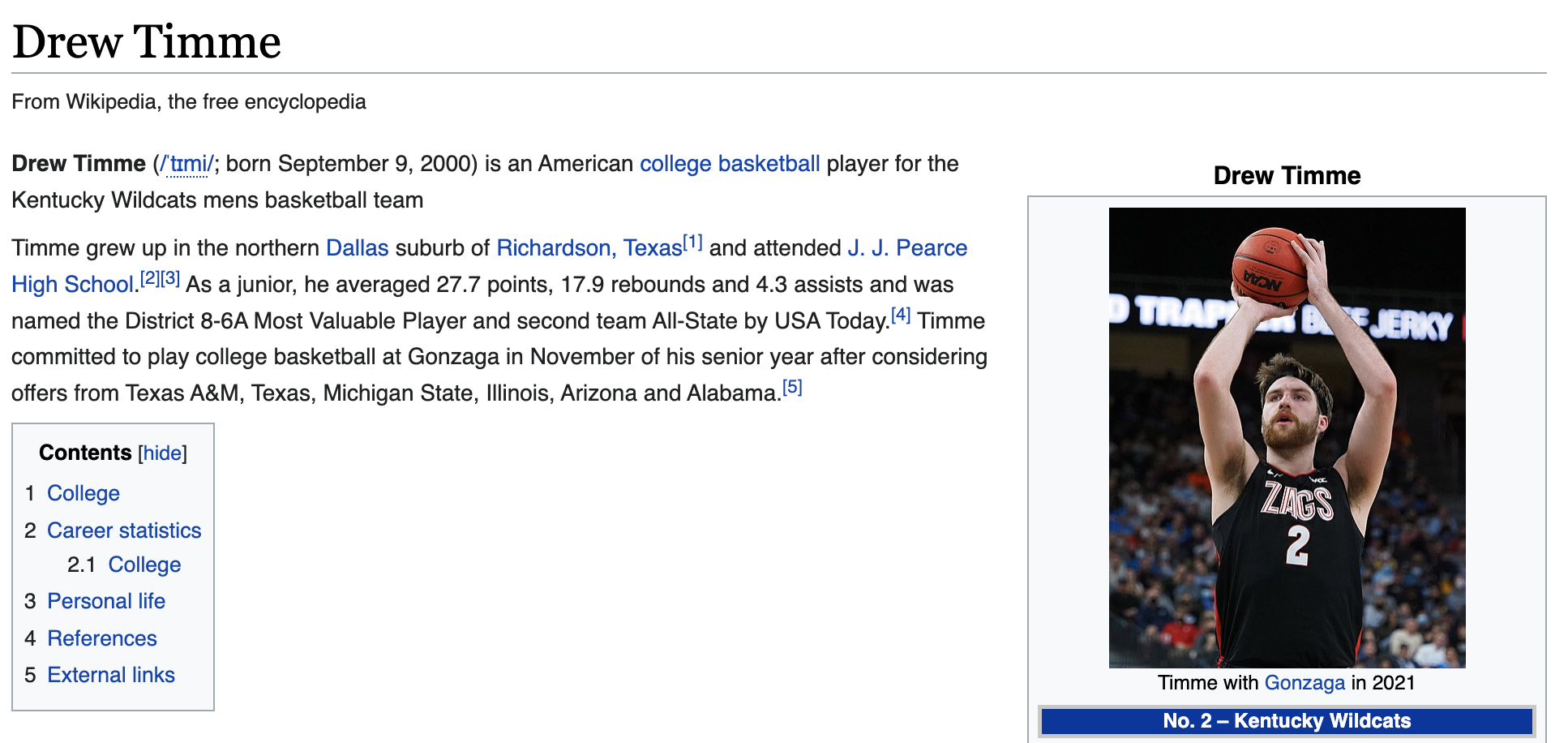 Kentucky fans had some fun with Drew Timme on Twitter today - On3