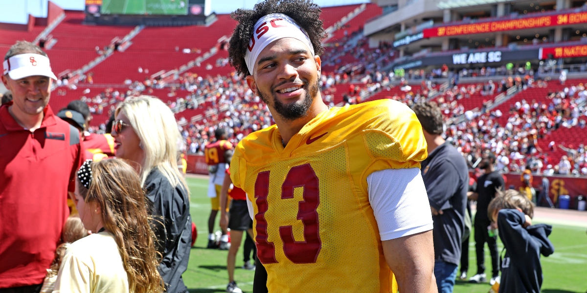 Caleb Williams on feelings of performing in front of fans at The Coliseum