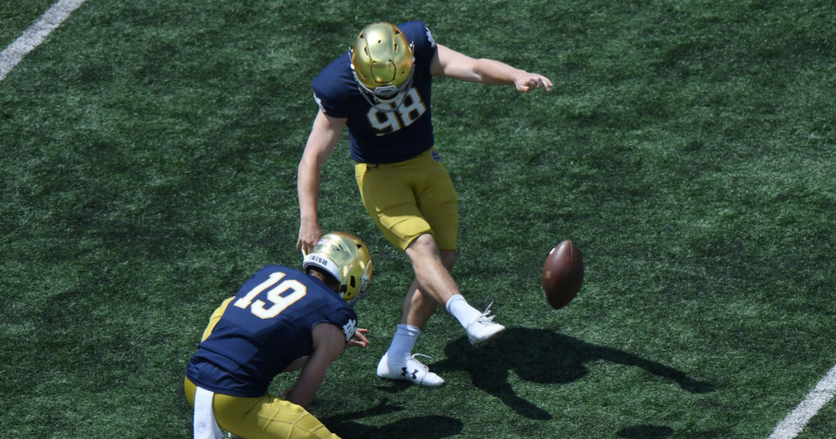 Notre Dame kicker Harrison Leonard enters NCAA transfer portal - On3