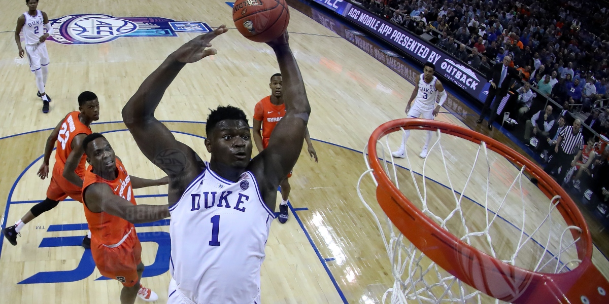 WATCH: Zion Williamson puts on dunk show in return visit to Duke - On3