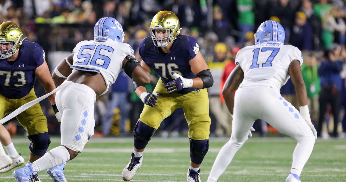 Notre Dame OL Joe Alt's NIL Valuation soars to more than $500,000