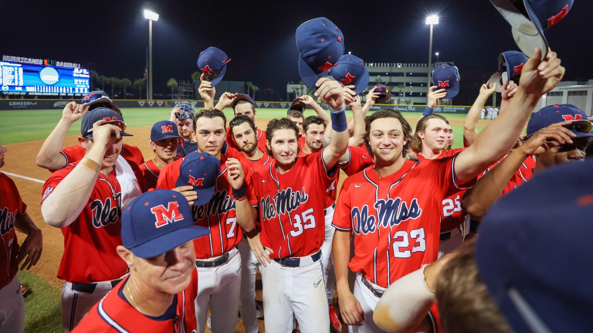 WATCH: Tim Elko, Ole Miss baseball now two wins from Omaha