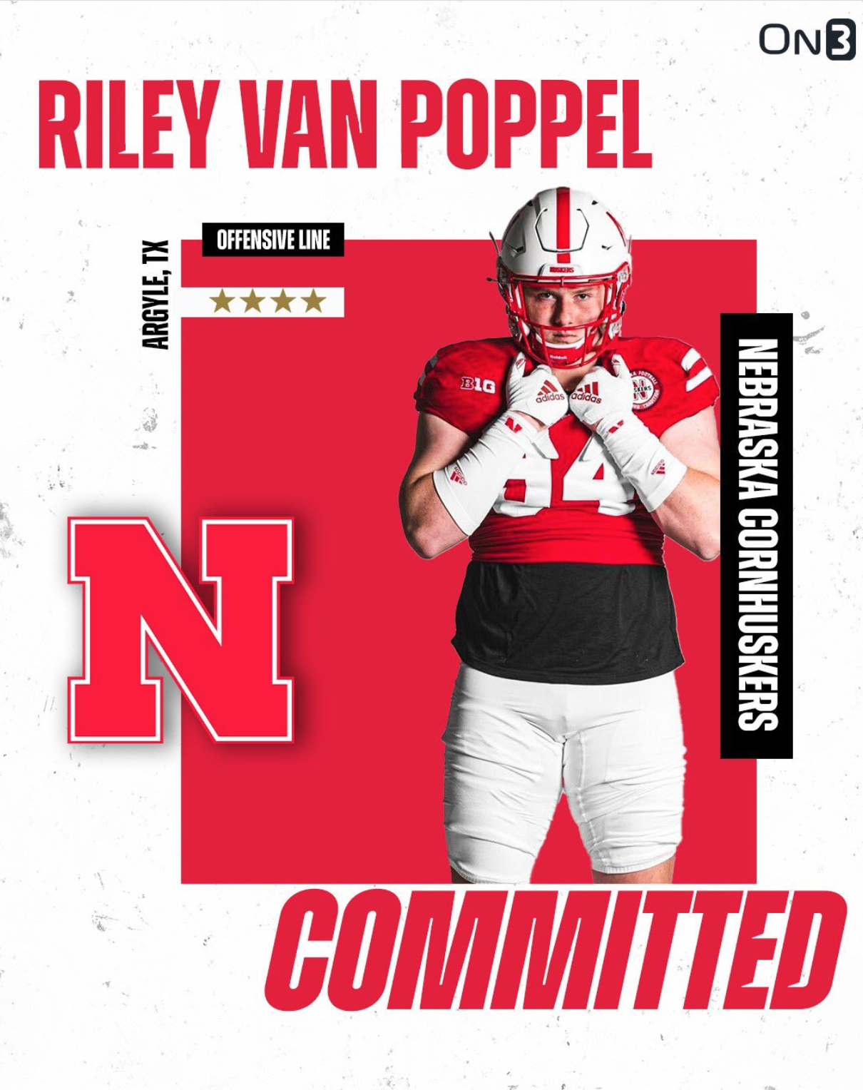 Nebraska adds Texas DL Riley Van Poppel to 2023 class - On3