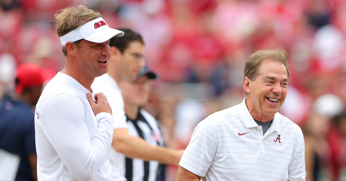 Lane Kiffin gives hilarious response to Nick Saban meme - On3