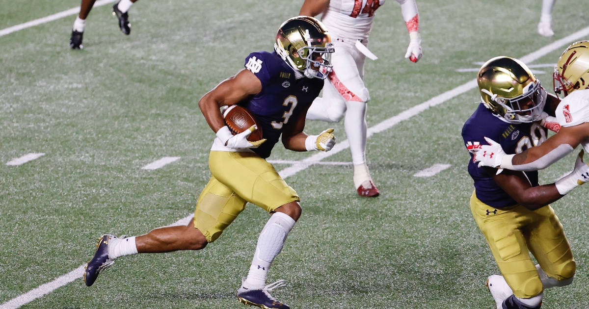 Notre Dame WR Avery Davis shares knee injury update ahead of fall camp