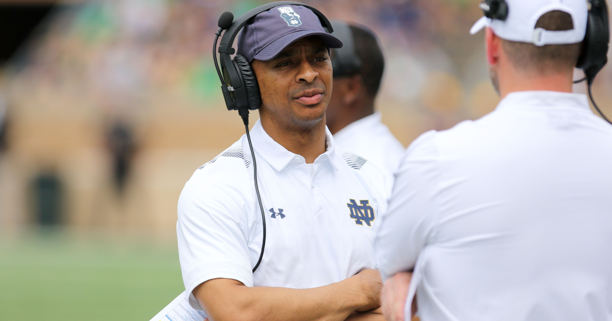 Notre Dame coaches on the road: Busy day for the staff out West