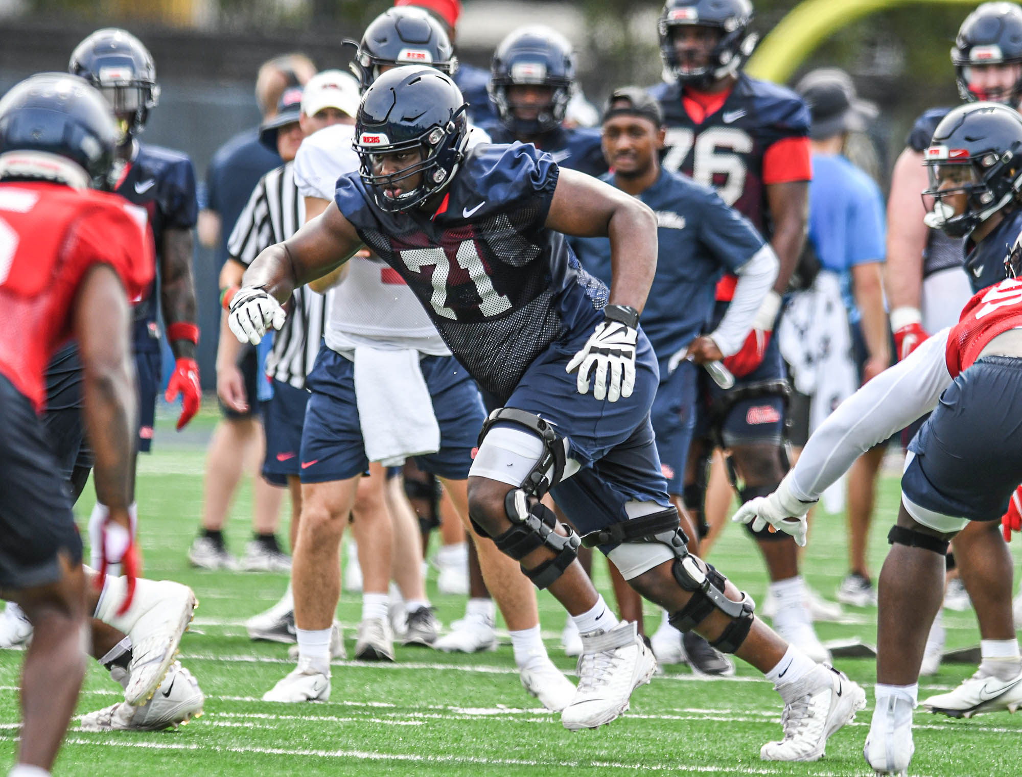 Jayden Williams now a fixture for Ole Miss at left tackle
