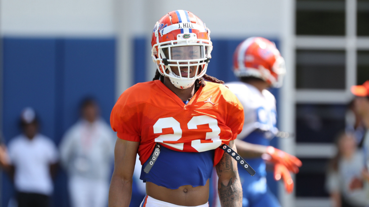 Florida DB Jaydon Hill practicing after season-ending ACL surgery last ...