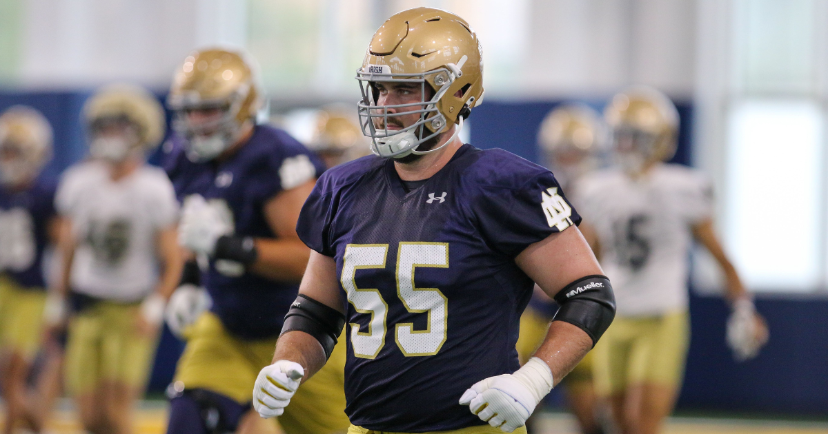 How intense are Harry Hiestand practices for the Notre Dame offensive line?